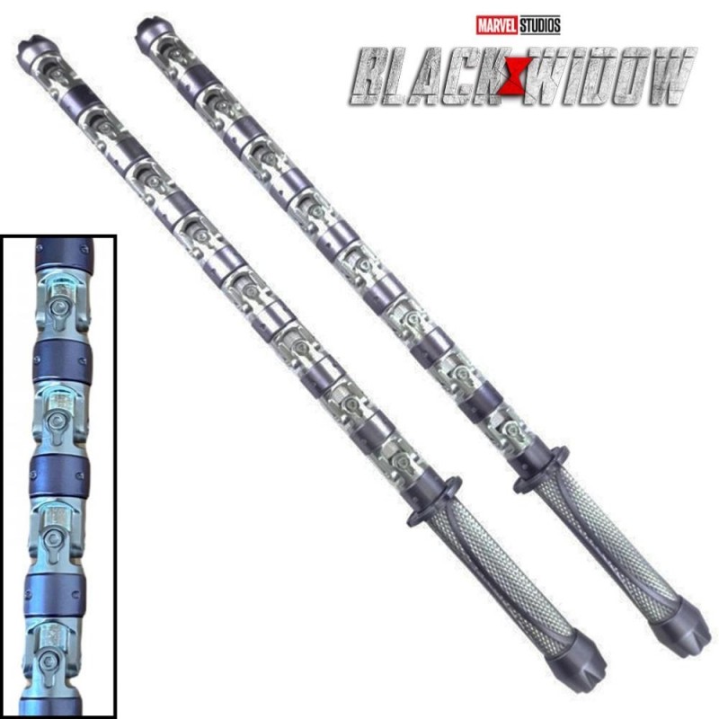 2 Bâtons de Black Widow (Natasha Romanoff) Replique de collection