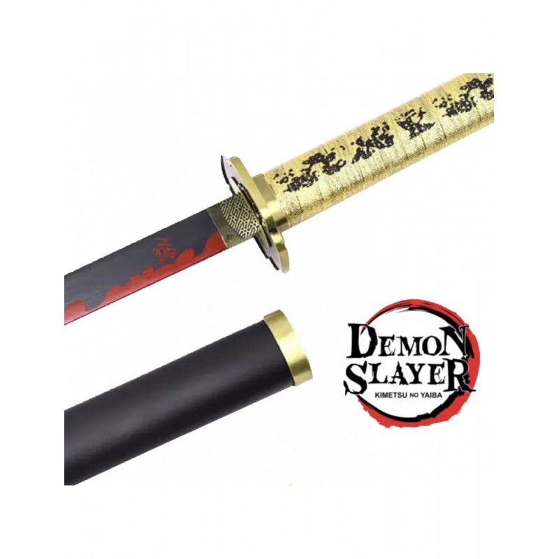 Katana de Yoriichi Tsugikuni Demon Slayer Reproduction de collection 104cm