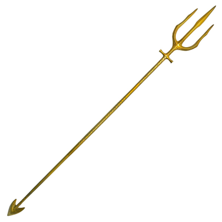 Aquaman Trident Life Size Gold Metal Collectible Reproduction 210cm