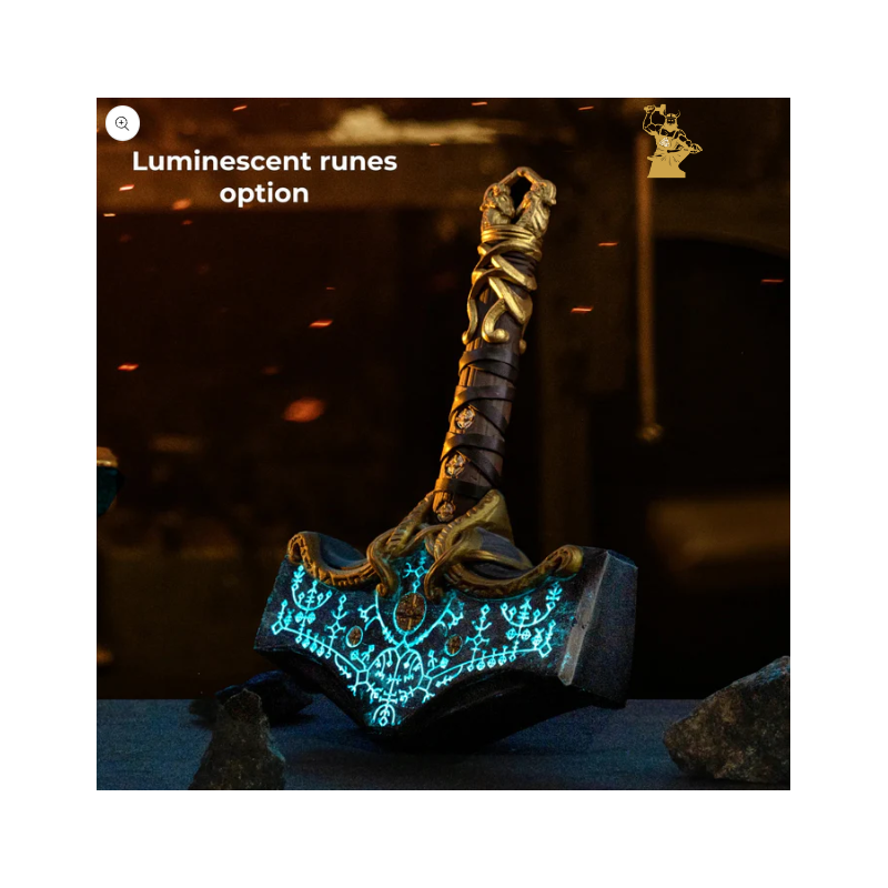 Marteau de Thor God of War Ragnarok Reproduction de collection 60cm